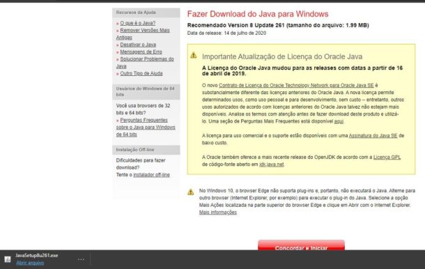 Como baixar e instalar o Java atualizado