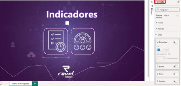 Hiperlinks para Navegação de Menus no Power BI - Blog - Ravel